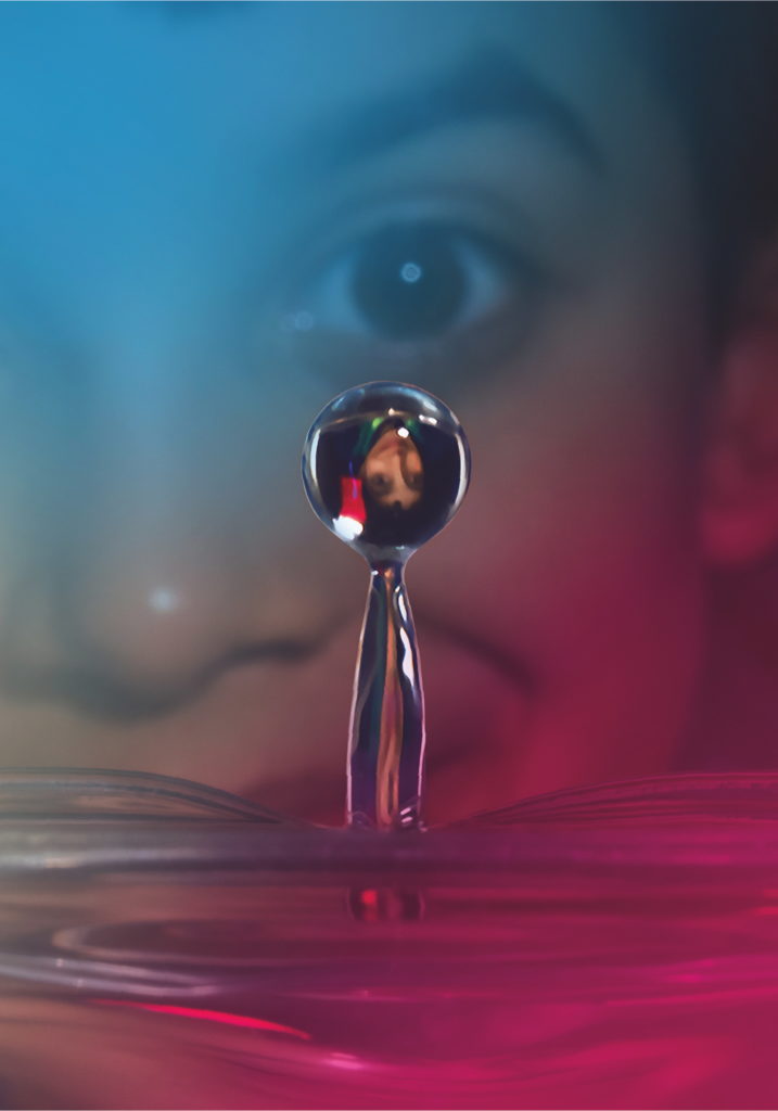 2. Wonderlab_Water_drop_selfie_bigissuenorth - Big Issue North