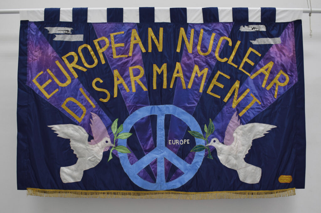 1 European Nuclear Disarmament banner, 1980s. Image courtesy of People ...